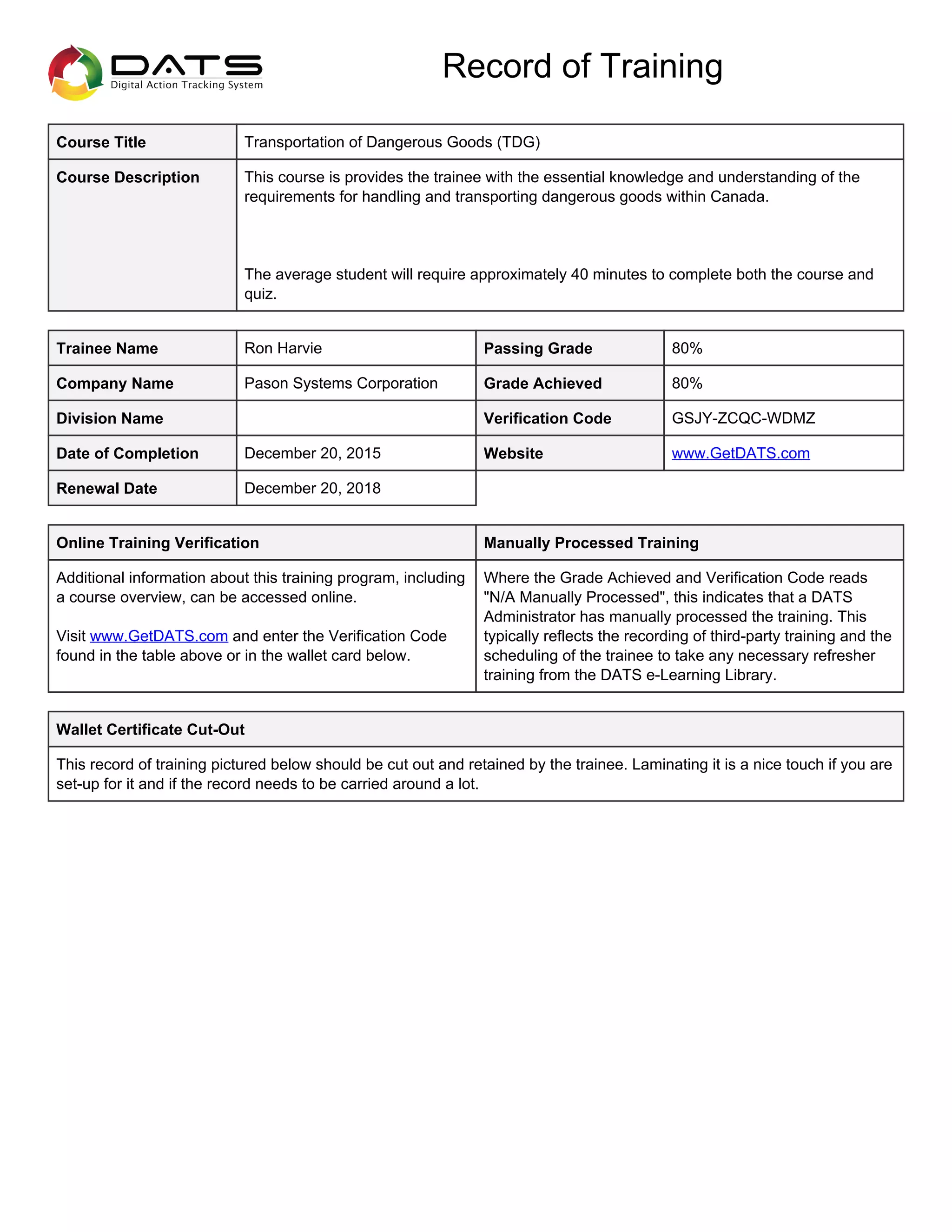 TDG | PDF | Logistics and Transportation Industry | Industries