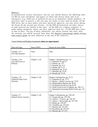 Judicial Process Syllabus | DOC
