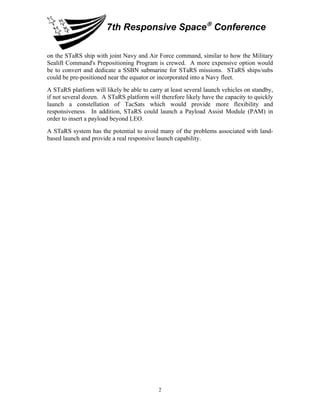 Abstract for STaRS | PDF