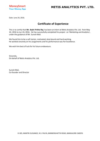 prithvi_intern_certificate | PDF