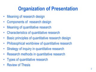 Quantitative Research Design-PS2 | PPSX | Educational Assessment | Education