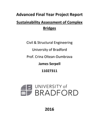 Sustainability Assessment of Complex Bridges | PDF