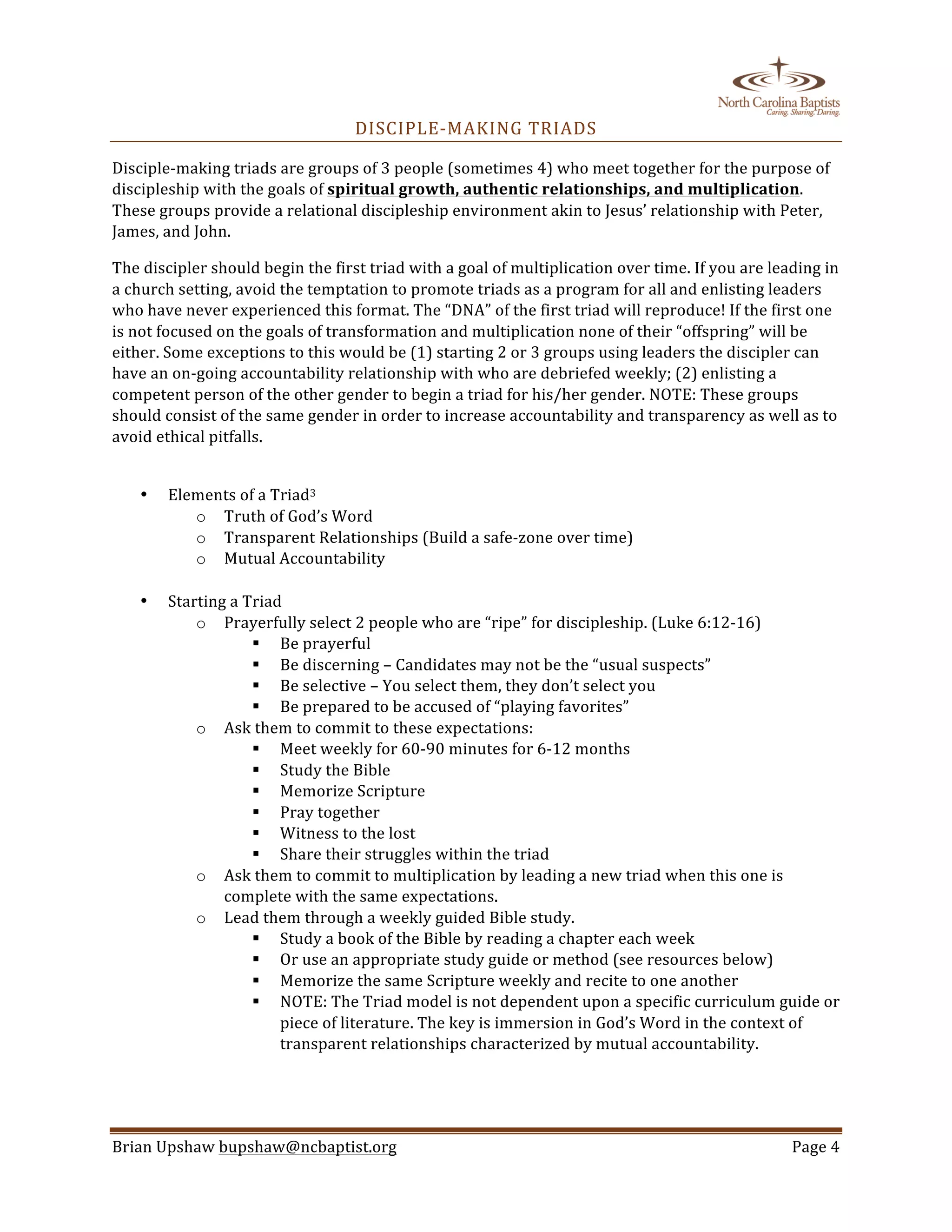 Triad Primer Revised Oct 2014 | PDF