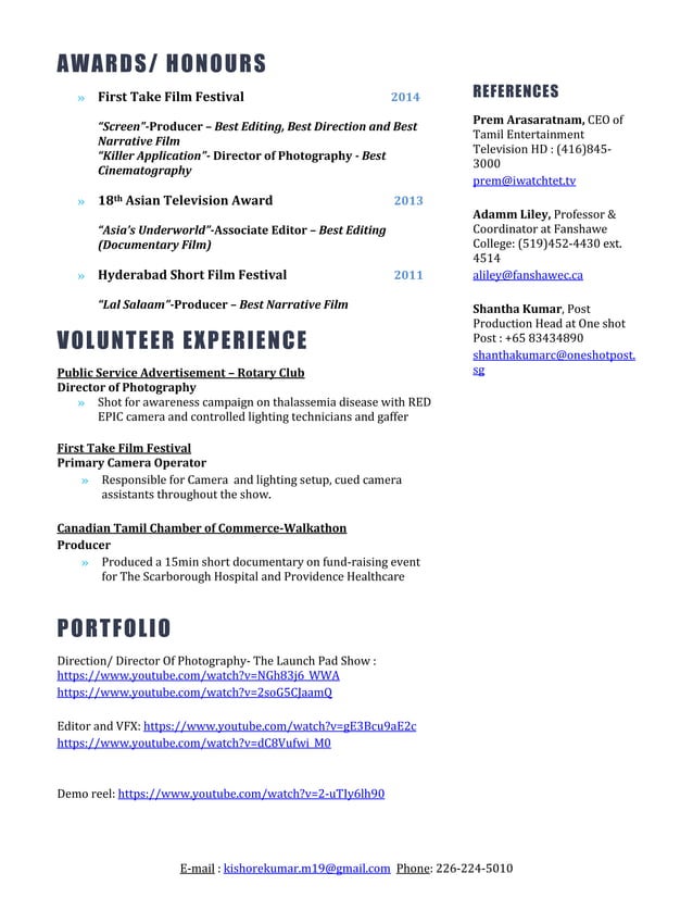 Kishore Mathivanan Resume | PDF