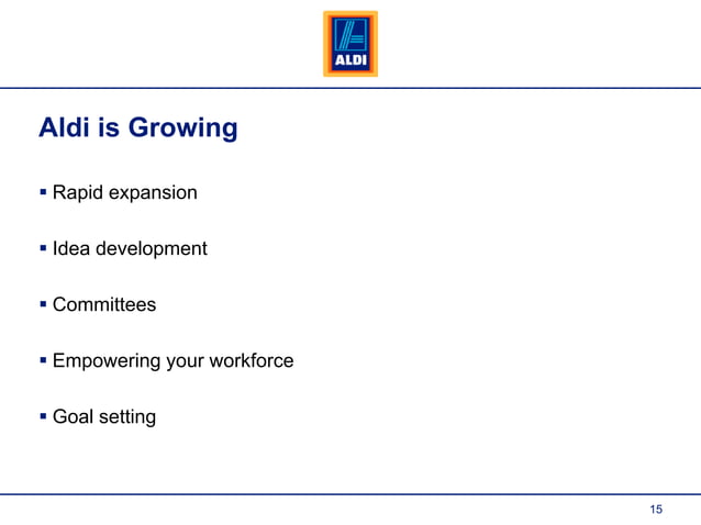 Aldi Presentation FINAL | PPTX | Retail Industry | Industries