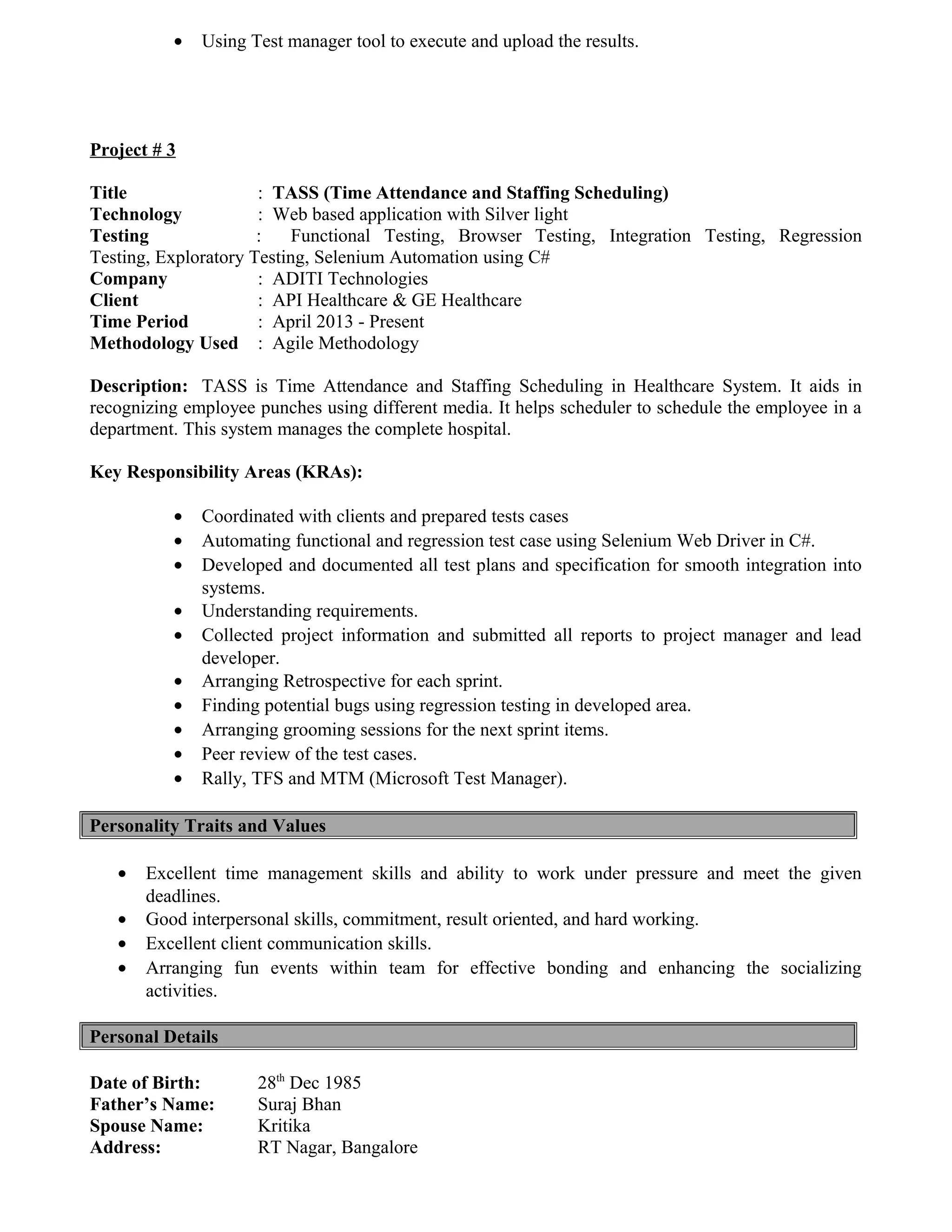 Resume - Sachin Kumar | DOC