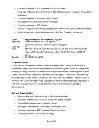 Muruga logeswaran CV-Senior .Net Developer | PDF