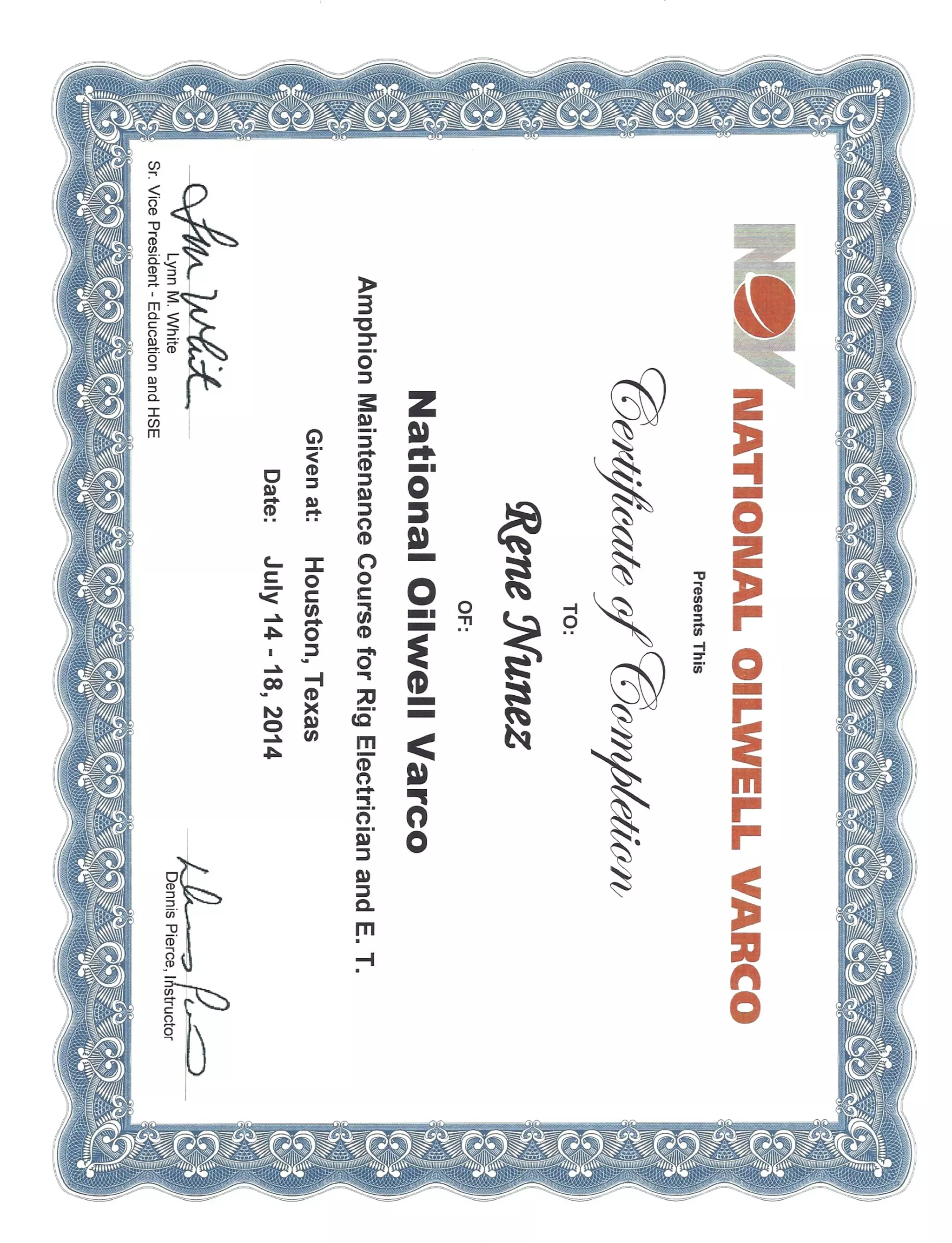 Amphion maintenance NOV | PDF