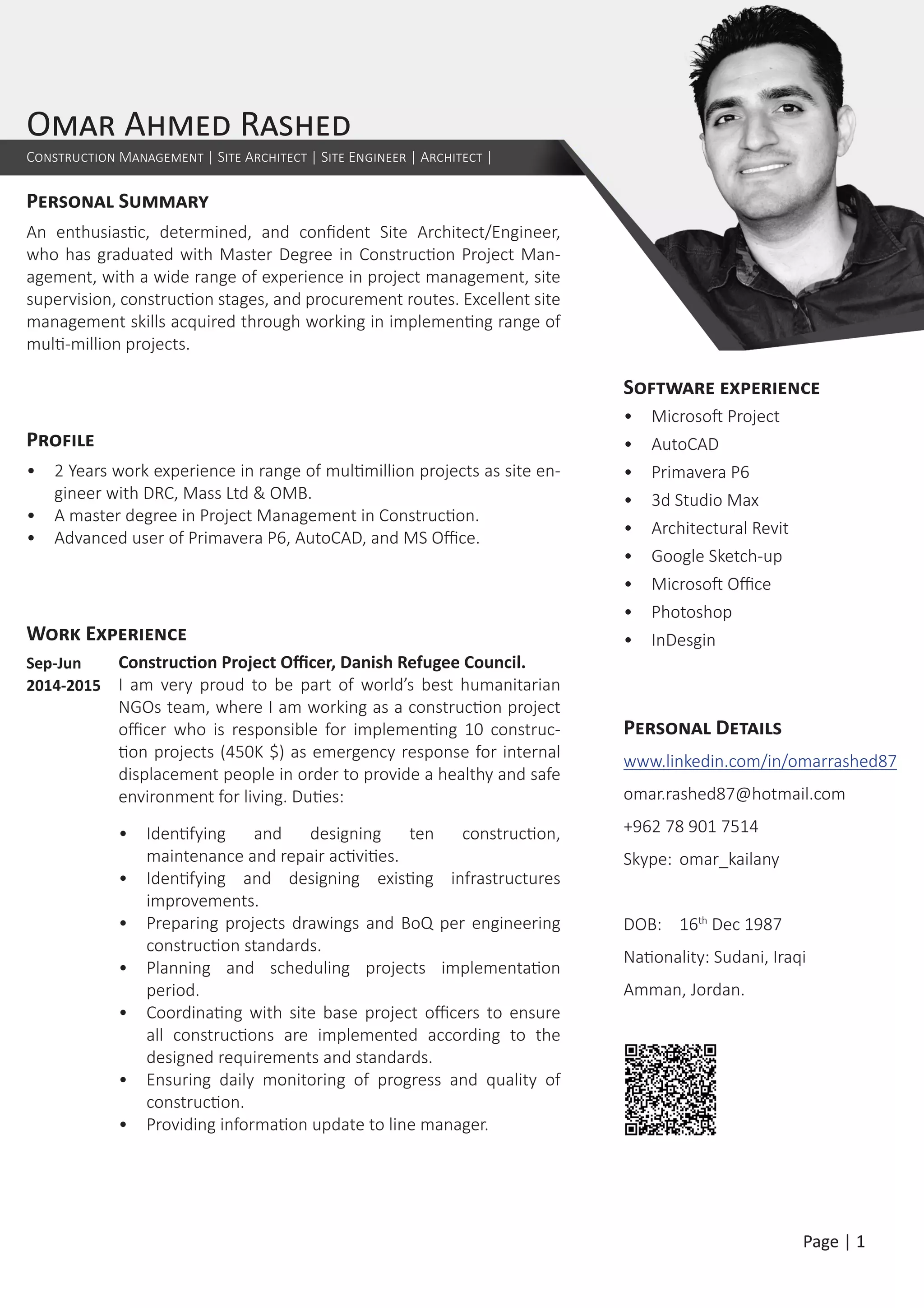 CV & Construction portfolio | PDF