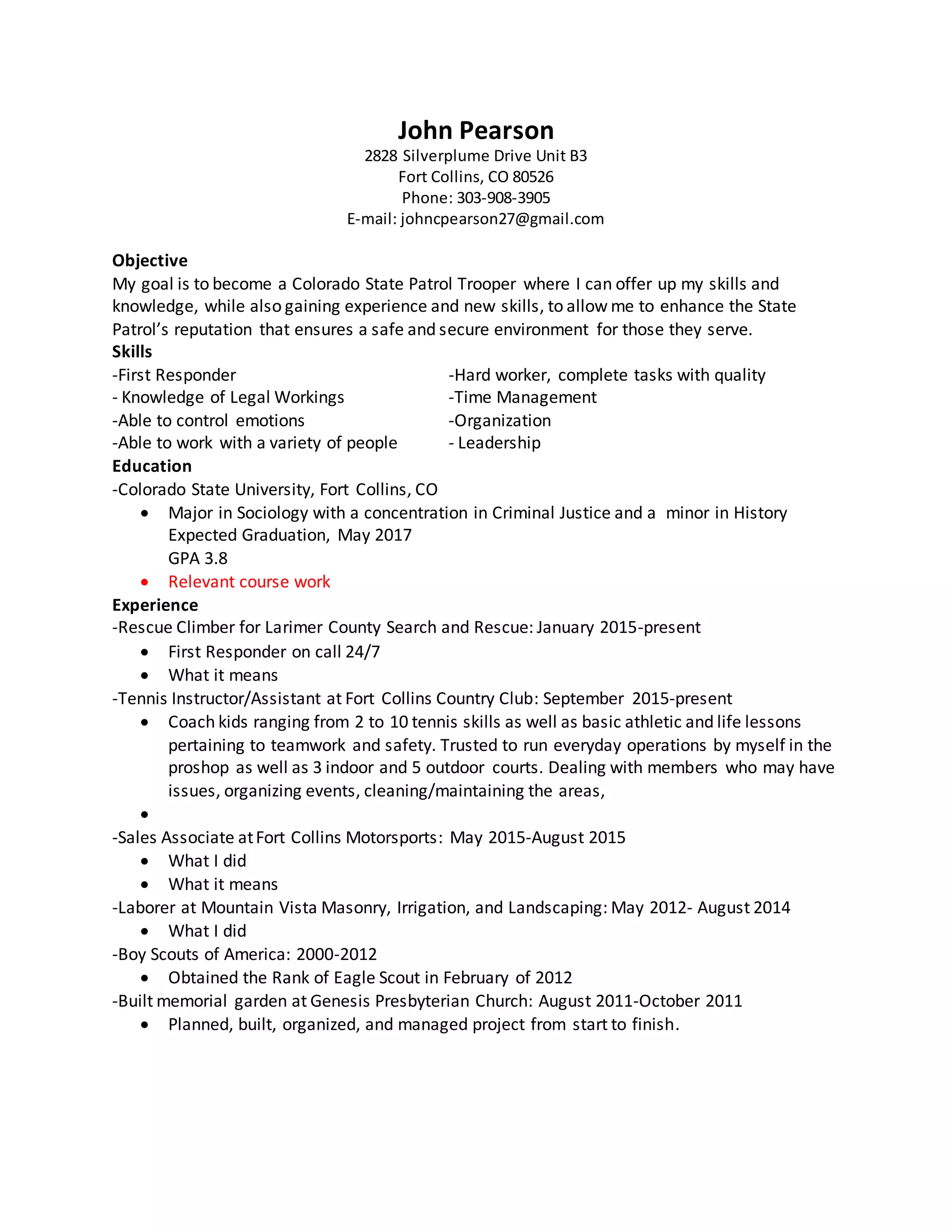 Resume Word | DOCX