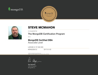 MongoDB DBA Cert | PDF