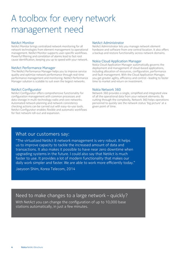 nokia_netact_brochure | PDF | Cloud Computing | Internet
