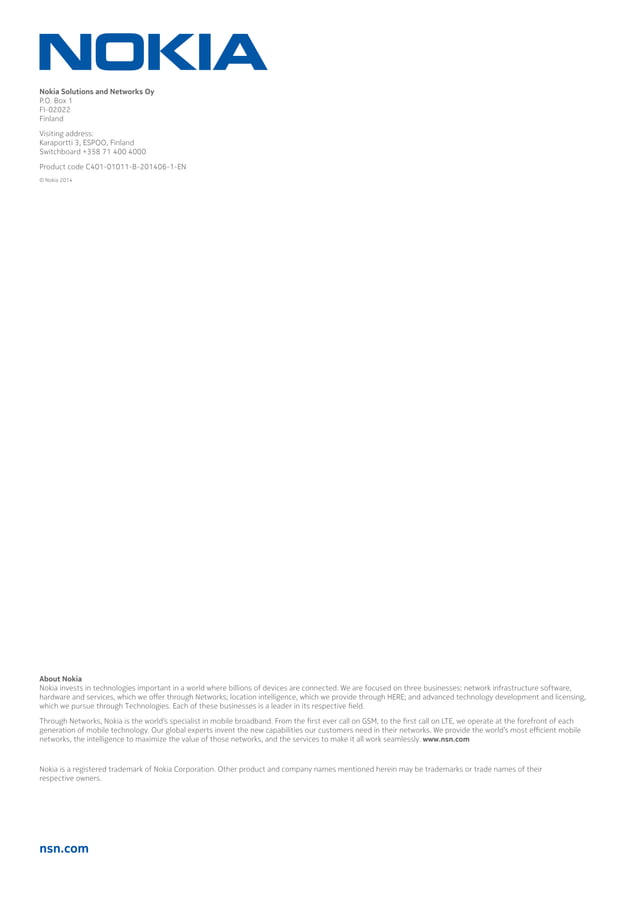 nokia_netact_brochure | PDF | Cloud Computing | Internet