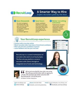 RecruitLoop - a smarter way to hire!