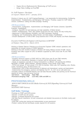 Sr. VoIP Engineer | DOCX