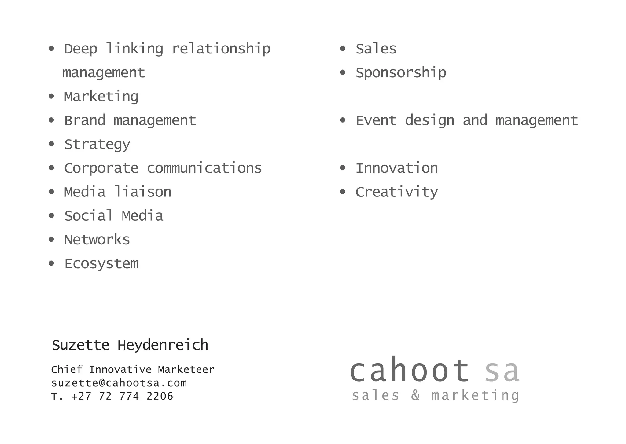 CAHOOT A6 CARD 5 | PDF