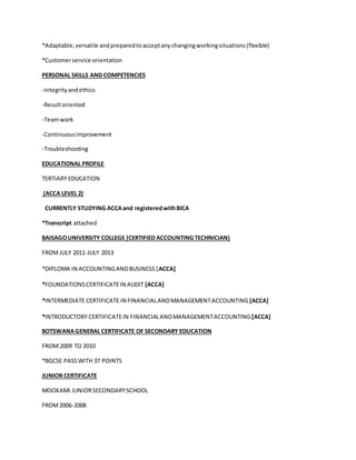 TSHEPISO CV (2) | DOCX