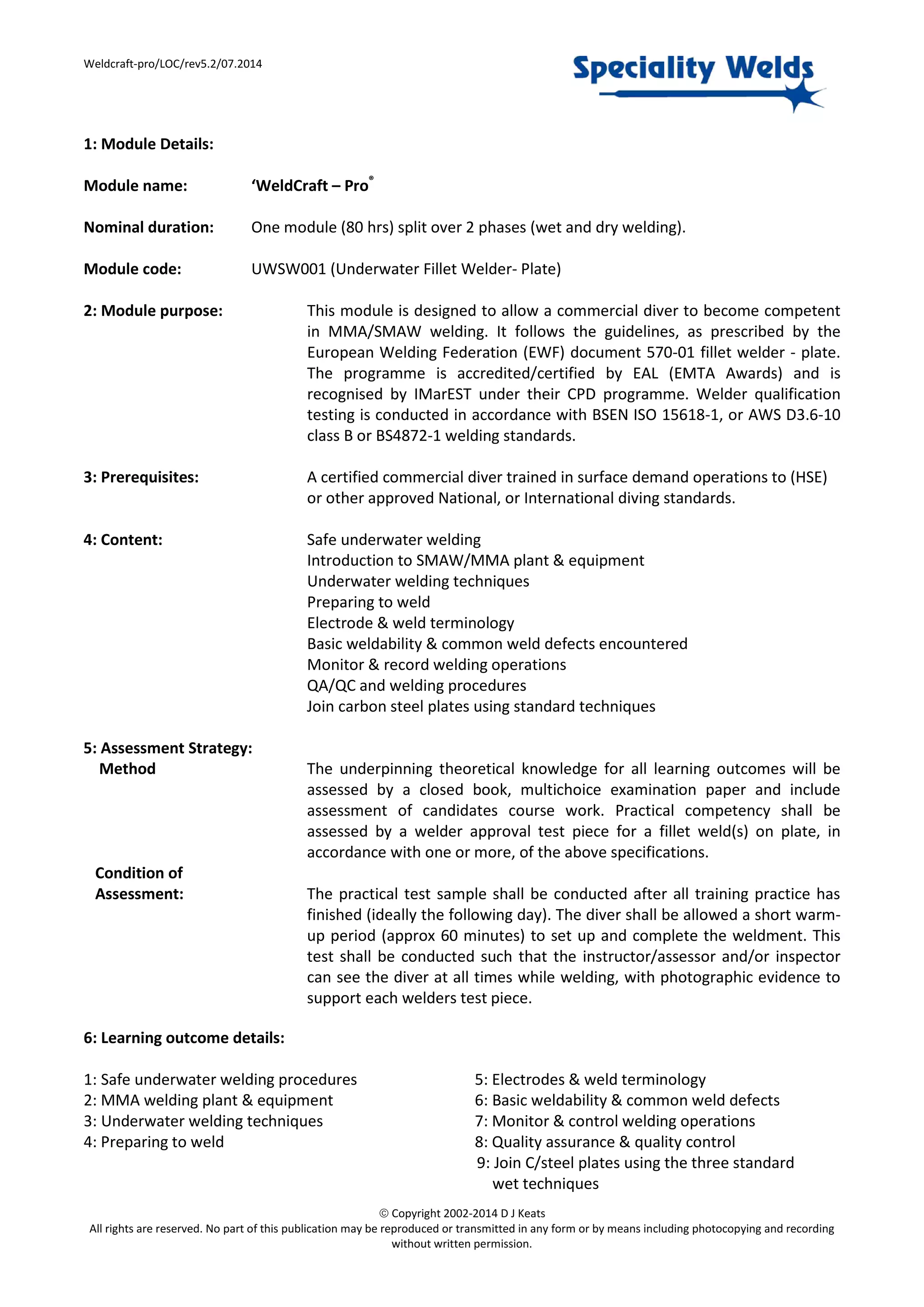 ABJ WELDING SYLLABUS 2015 | PDF