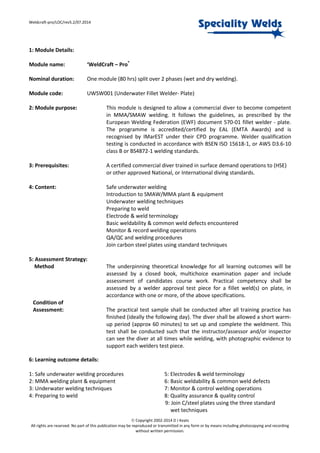 ABJ WELDING SYLLABUS 2015 | PDF