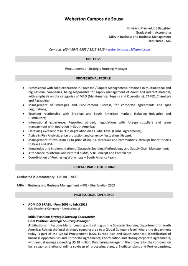 CV Weberton - English | PDF