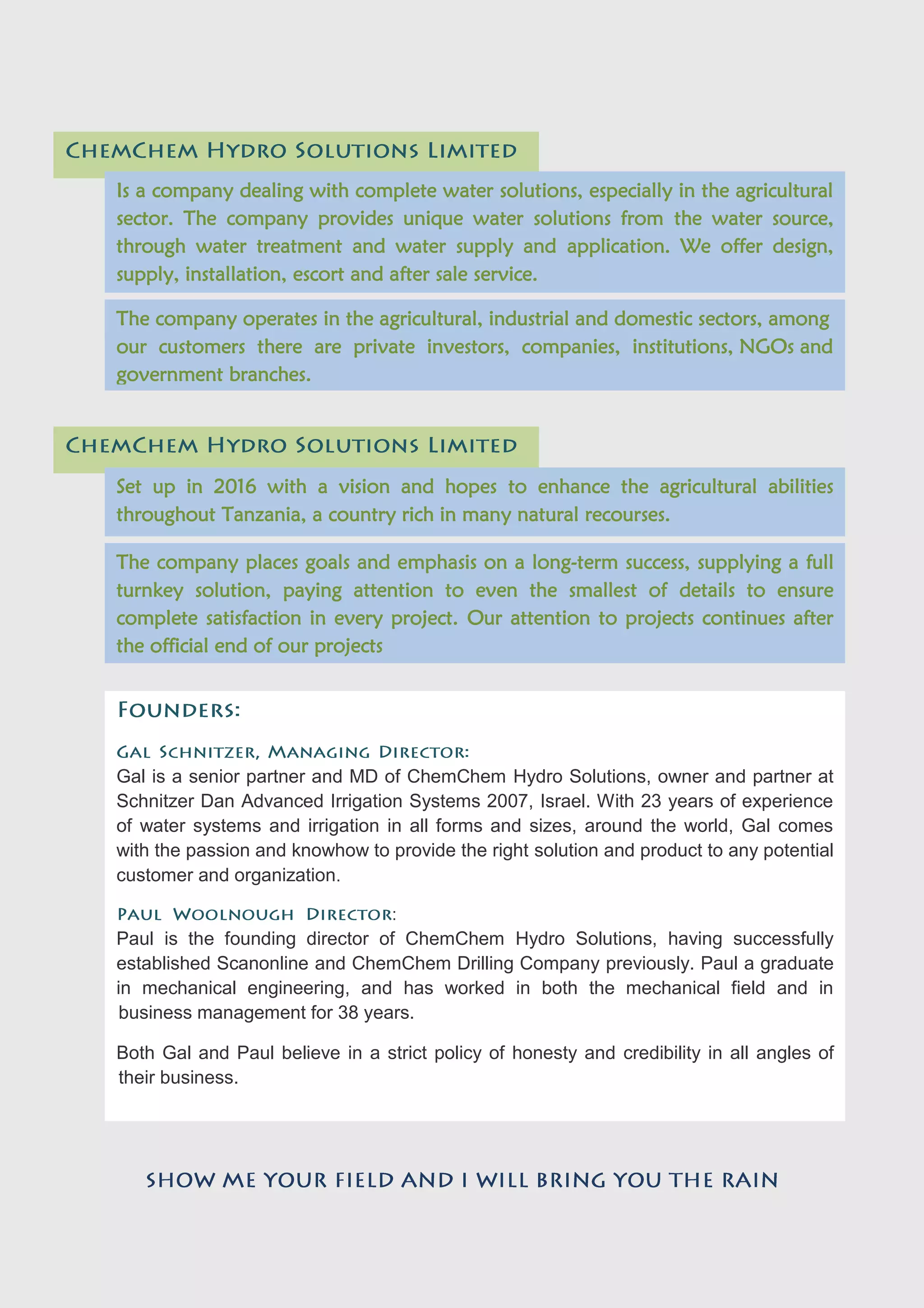 ChemChem hydro solutions profile | PDF