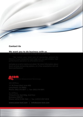 Brochure - Acom | PDF