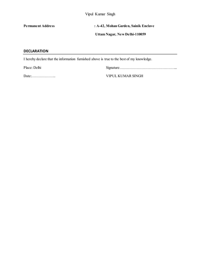 VIPUL KUMAR SINGH1 | PDF VIPUL KUMAR SINGH1 | PDF