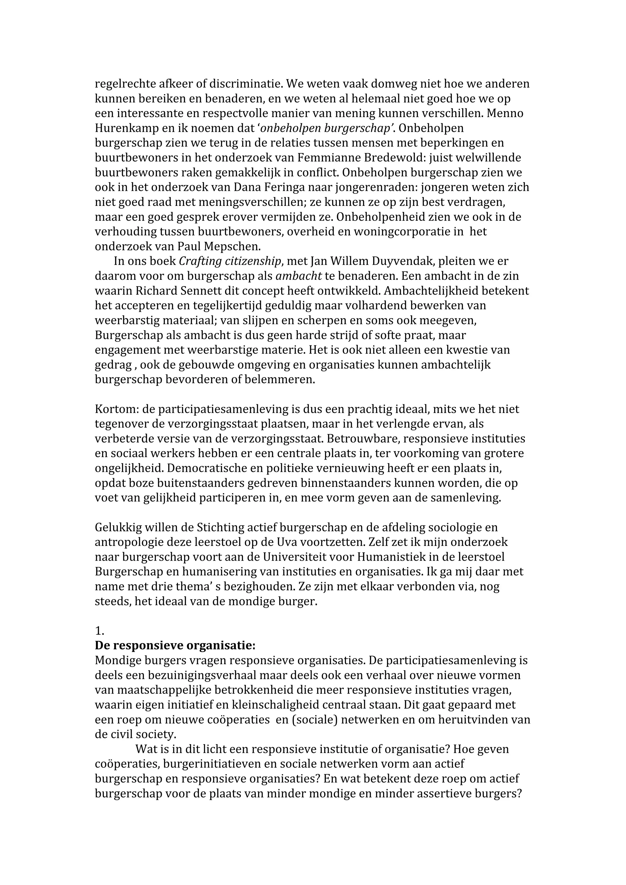 Afscheidsrede-16april14 | PDF