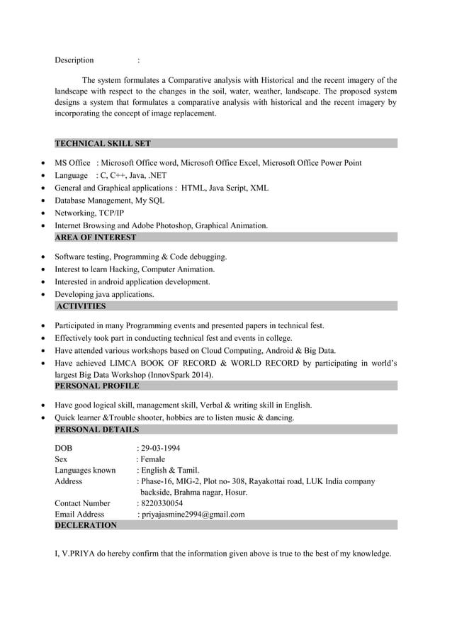 NEW EDITED RESUE.pdf | Programming Languages | Computing