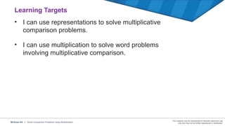 Solve Comparison Problems Using Multiplication | PPTX