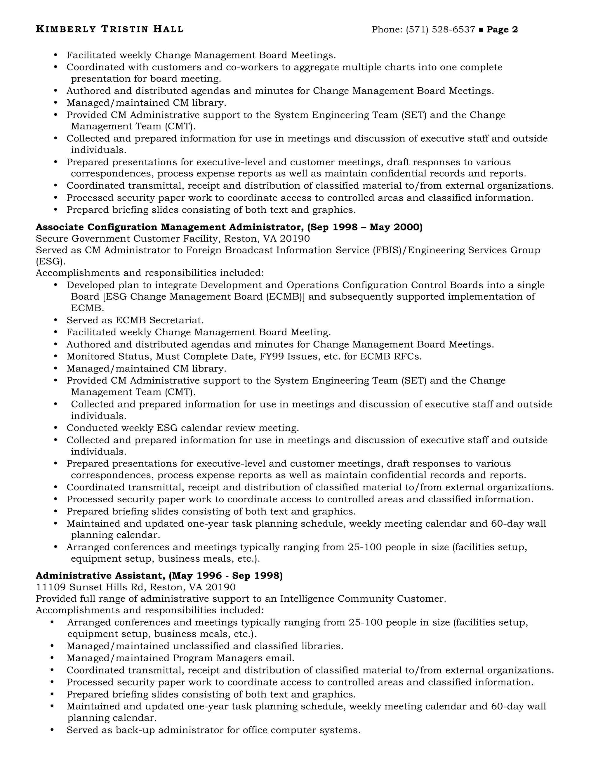 2015 Kimberly Hall Resume | PDF