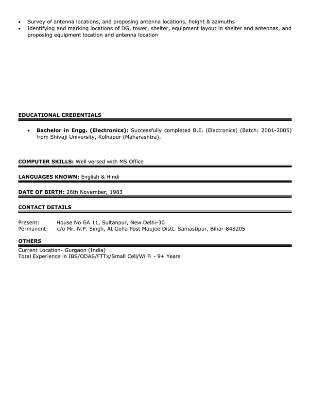 Resume-Santosh | PDF | Free Download