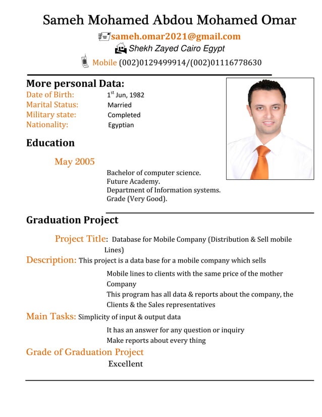 Sameh Omar CV | PDF