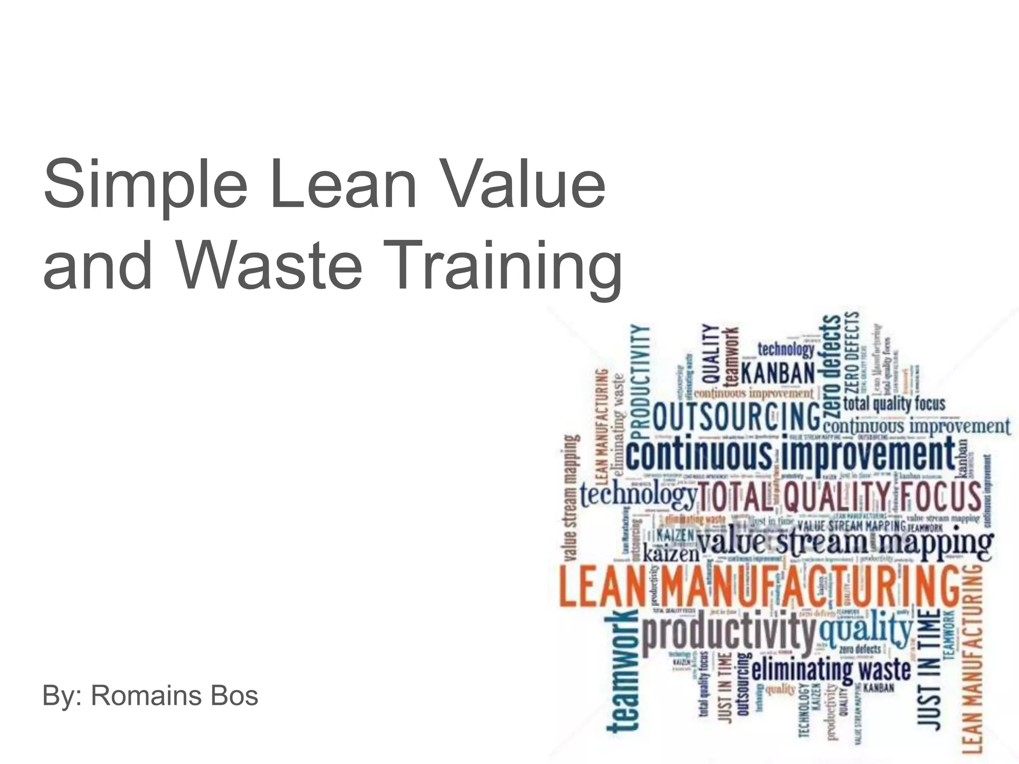 Simple Lean Value and Waste Training | PPTX