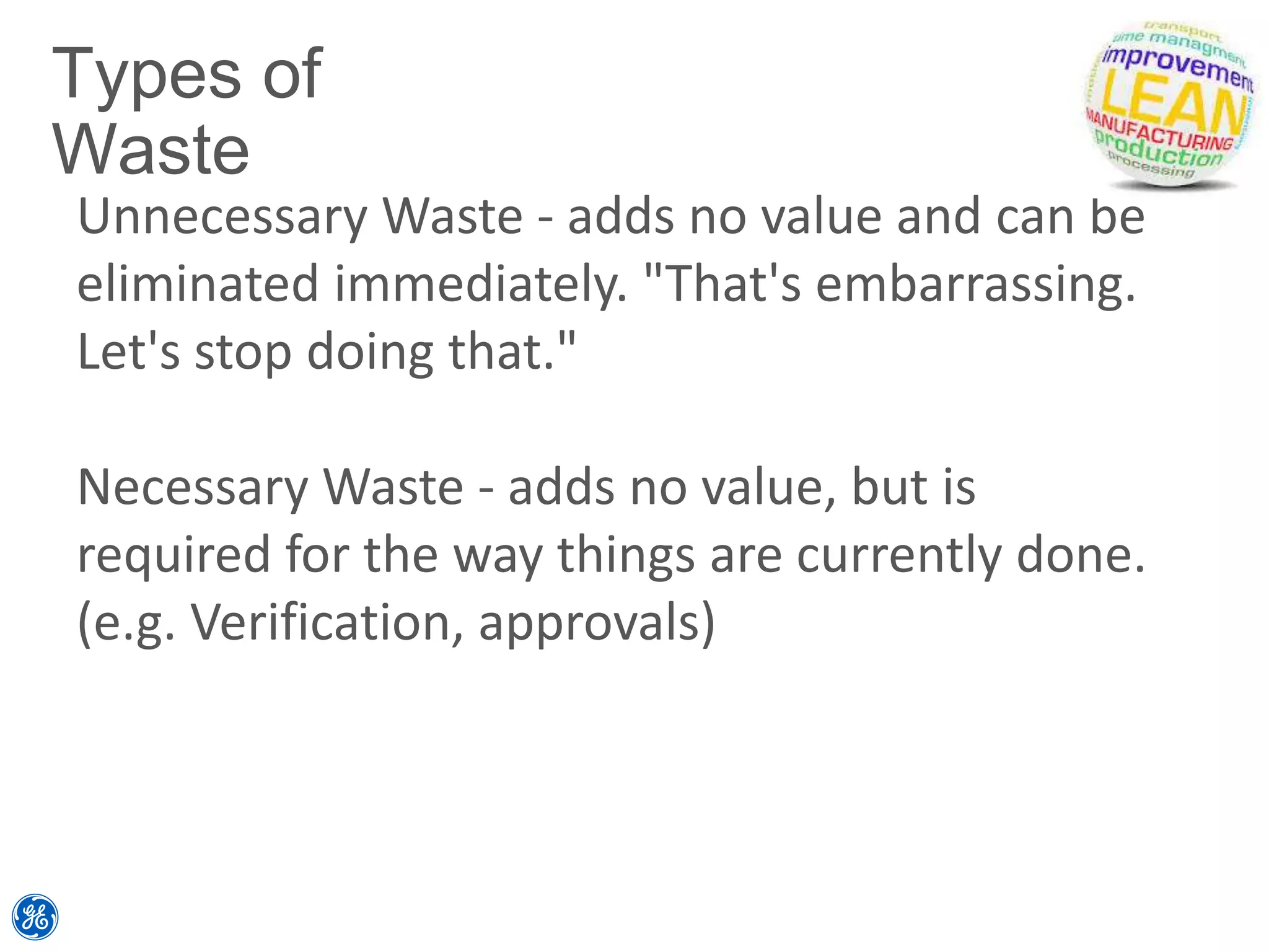 Simple Lean Value and Waste Training | PPTX