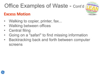 Simple Lean Value and Waste Training | PPTX