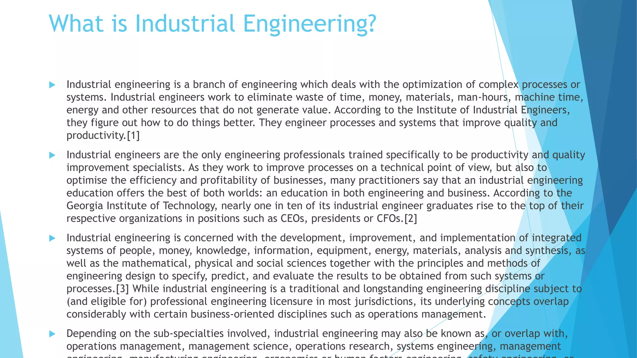 Industrial Engineering | PPTX