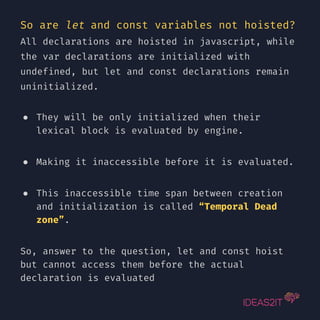 Variable hoisting in JavaScript | PDF