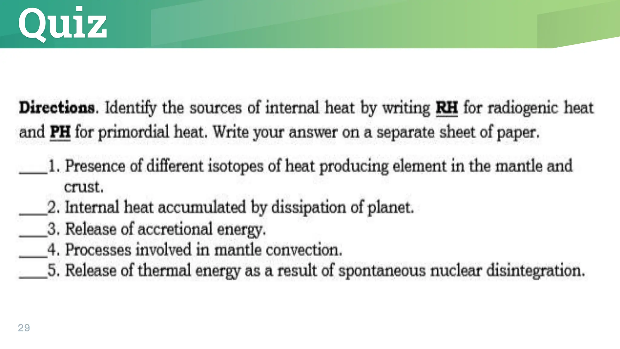 EARTH'S INTERNAL HEAT AND ITS TYPES: PRIMORDIAL AND RADIOGENIC HEAT.pptx
