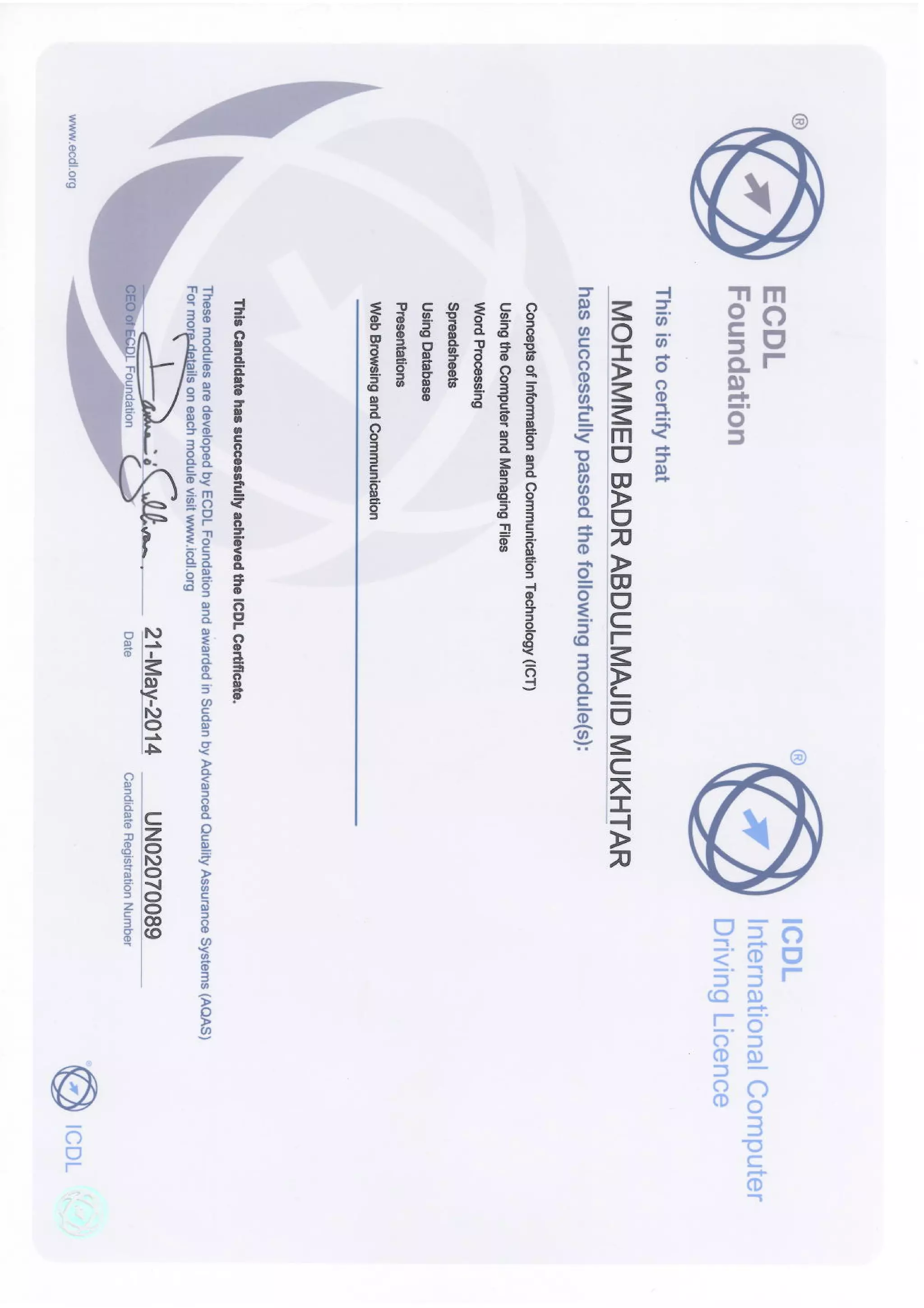 ICDL Certification | PDF