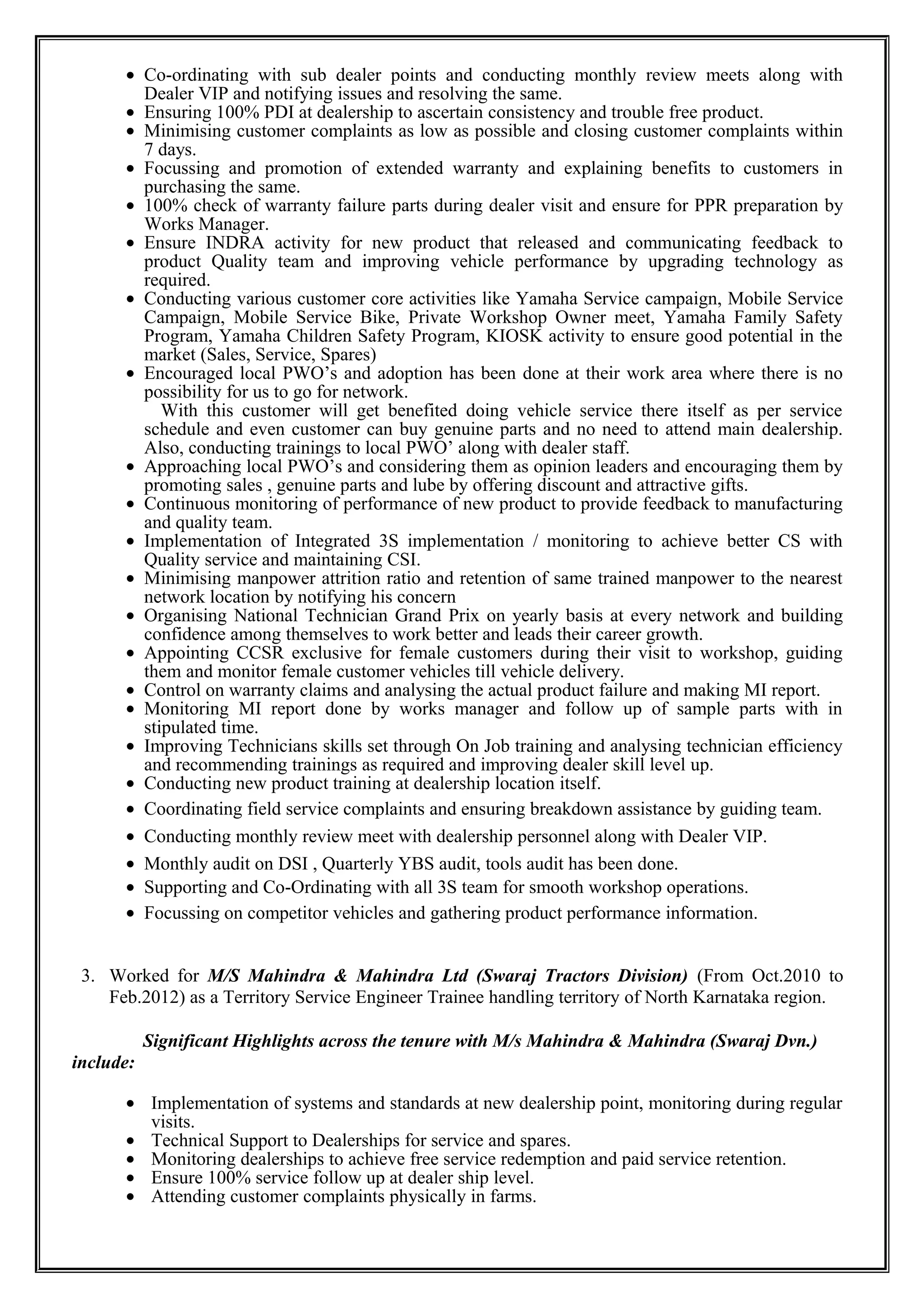 Resume_VVR Praveen | DOC | Automotive Industry | Industries