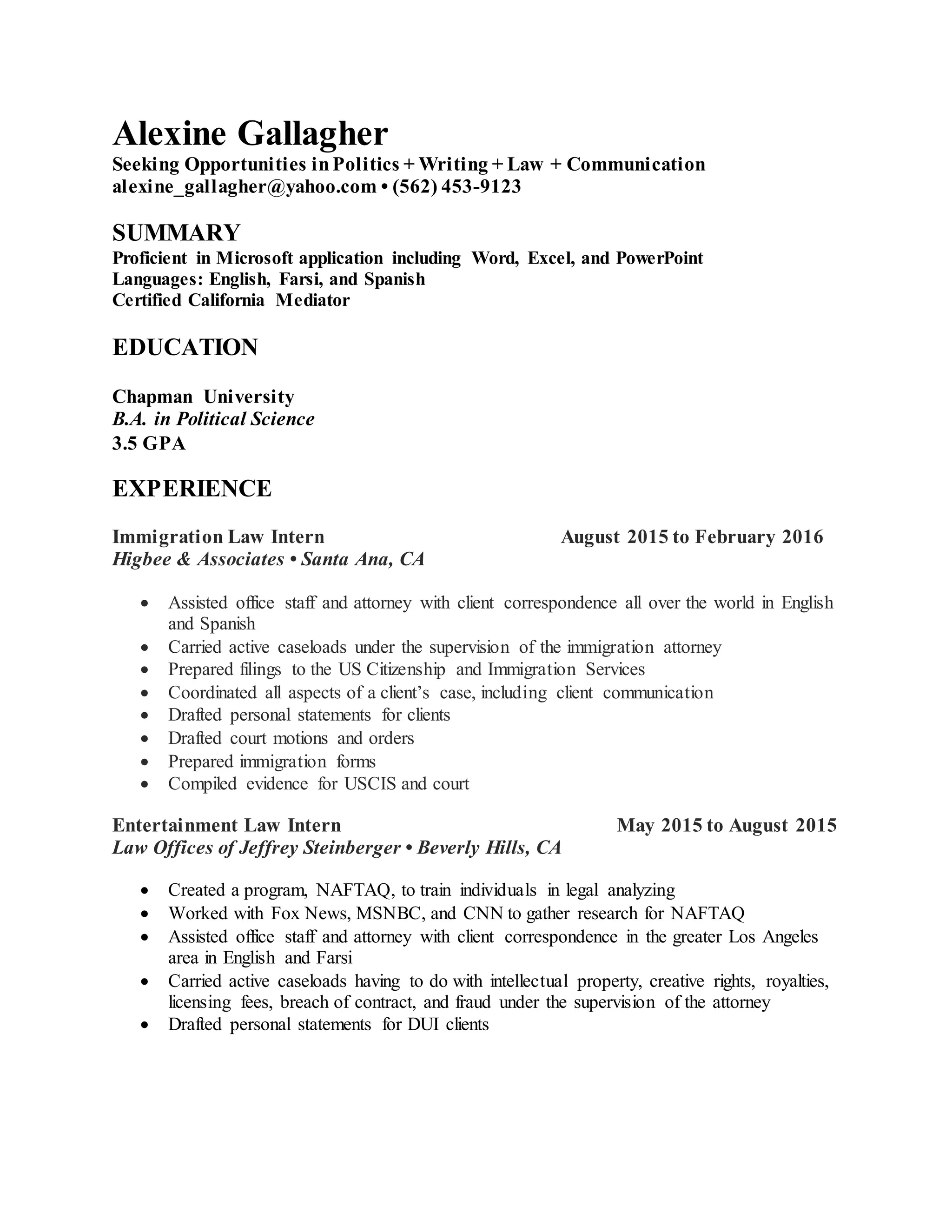 Resume | DOCX