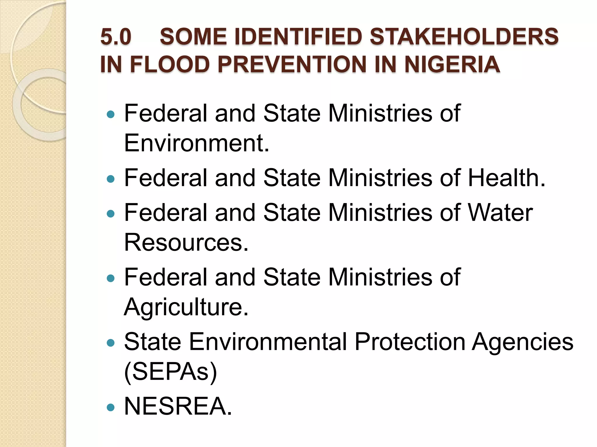 FLOOD PREVENTION, MITIGATION AND PREPAREDNESS | PPTX