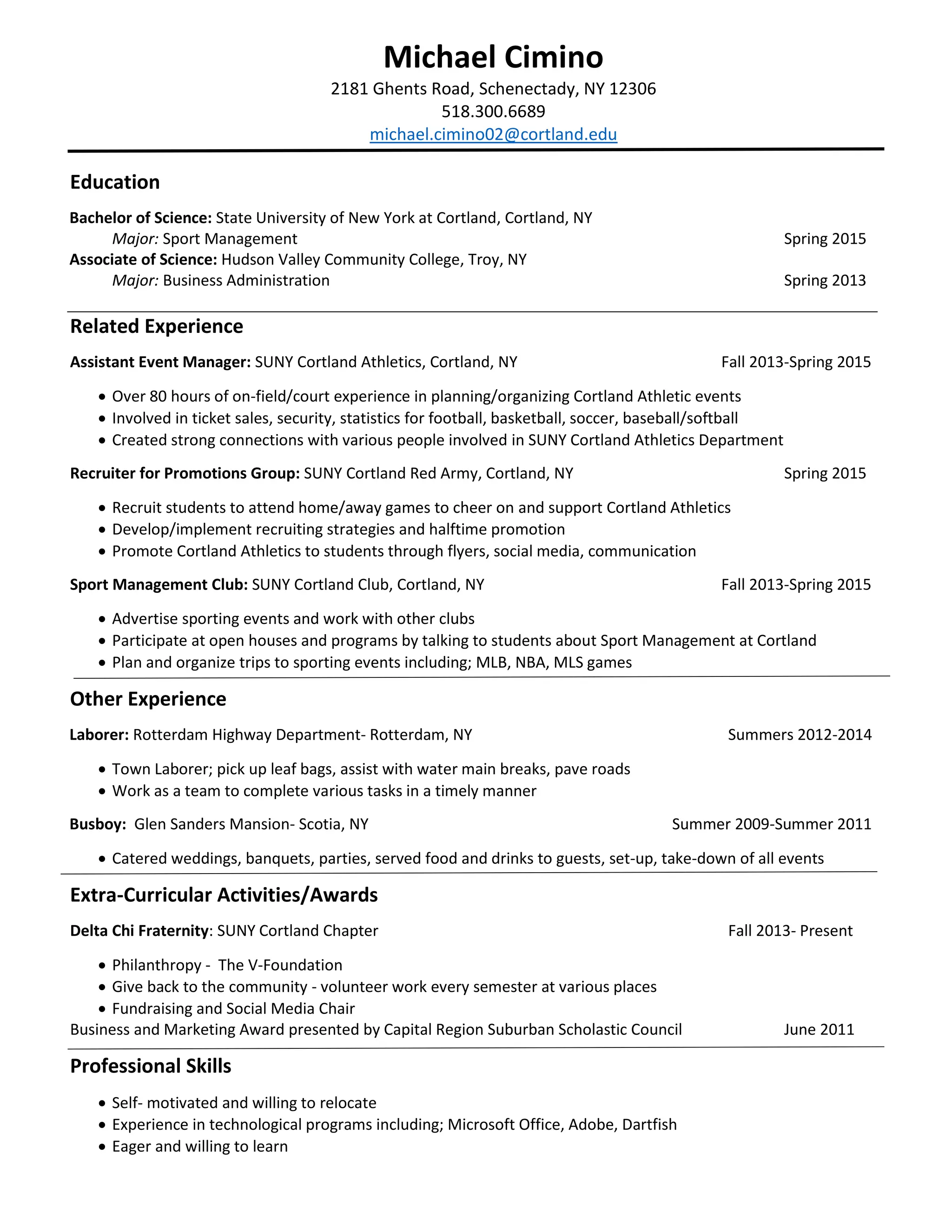 Michael Resume-1 | PDF