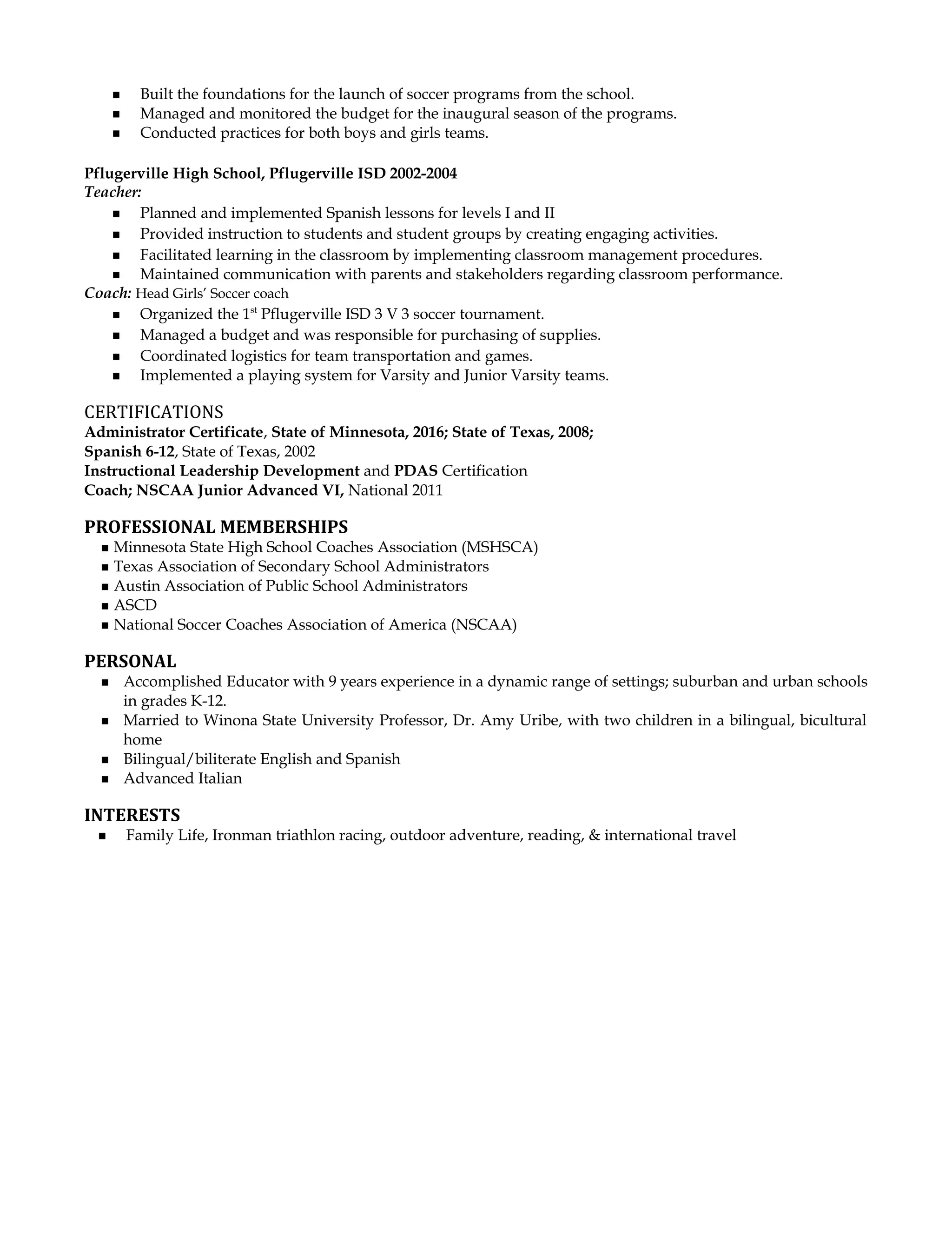 Oscar Uribe resume | PDF