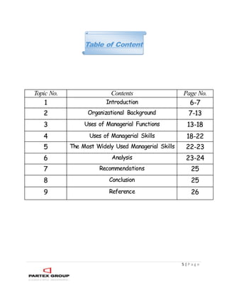 MGT321-Report on Partex Group | DOCX