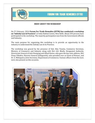 FFTR News Letter- Special Edition | PDF