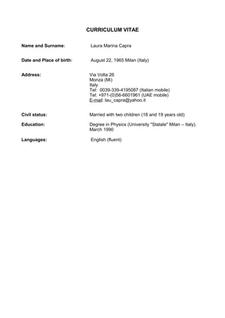 CVLauraMarinaCapra | DOC