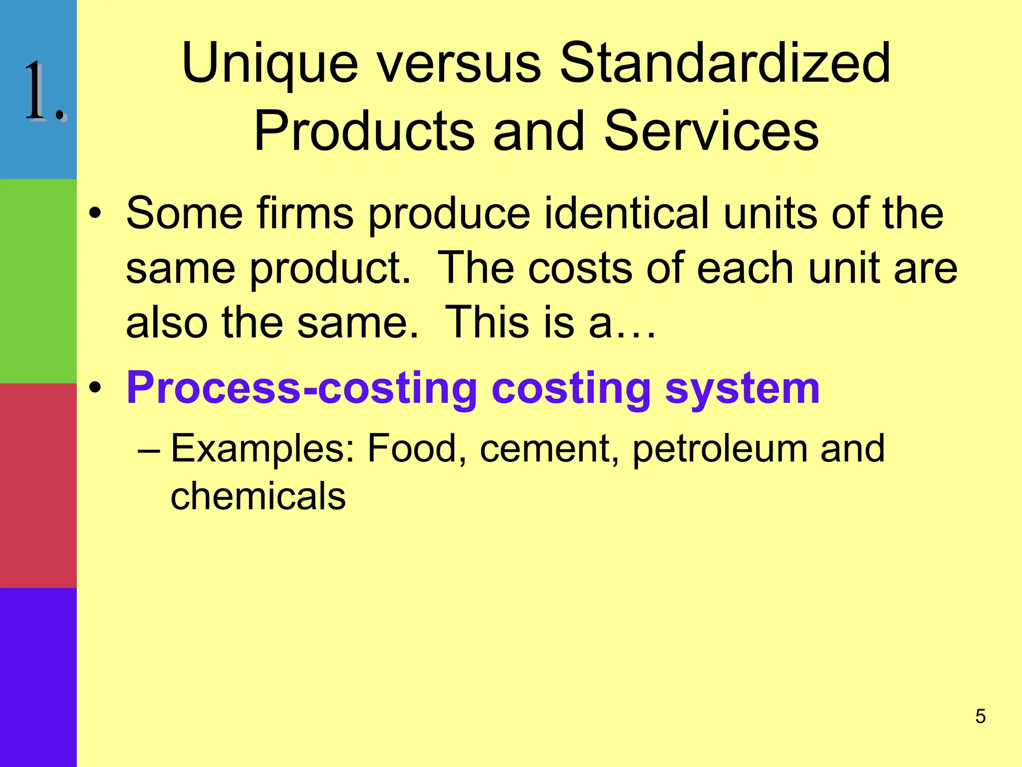 cost accounting chapter 6, fundamentals of product and service design | PPT