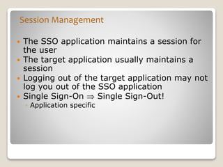 SINGLE SIGN-ON | PPTX